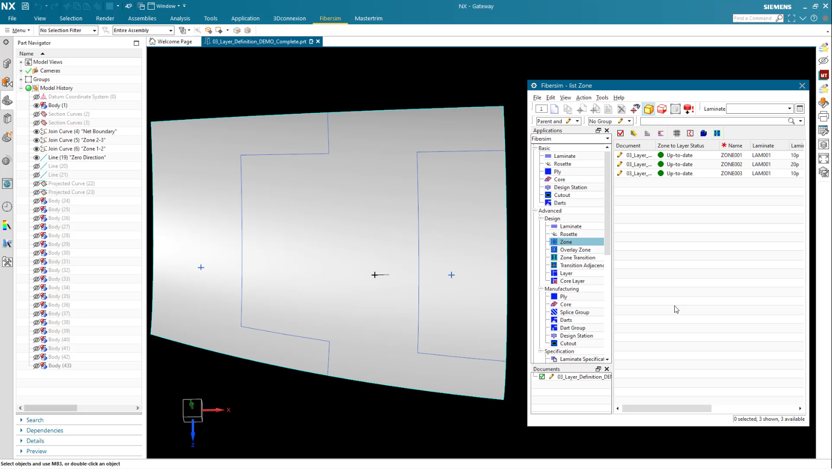 Communicating with CAE using traditional zone-based design
