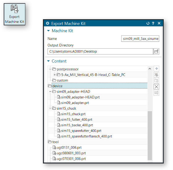 Export Machine Kit with Device and Tool