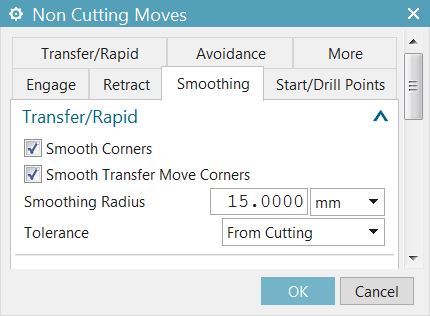 Choosing the Best Non-Cutting Move Smoothing Options for Your Machine
