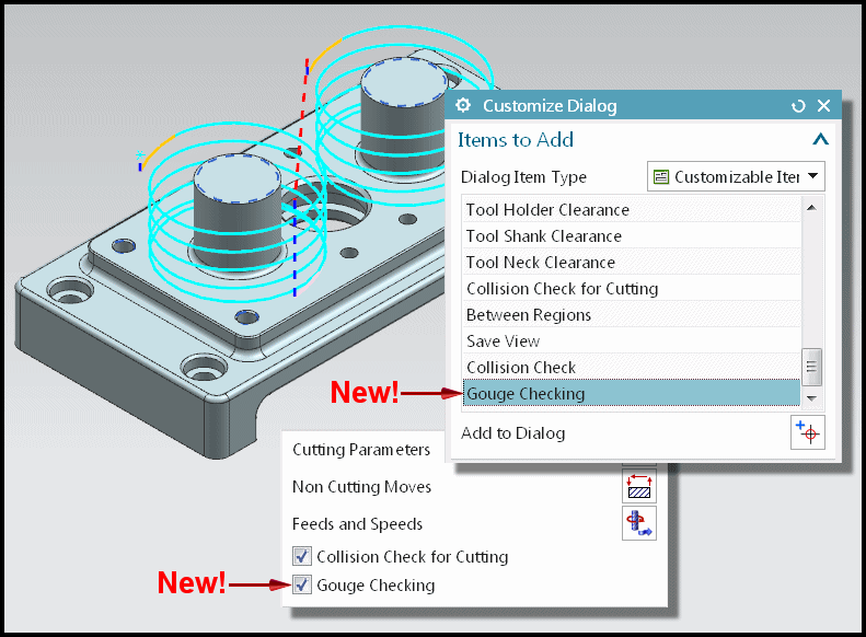 Gouge Checking consistency for Hole Making operation types