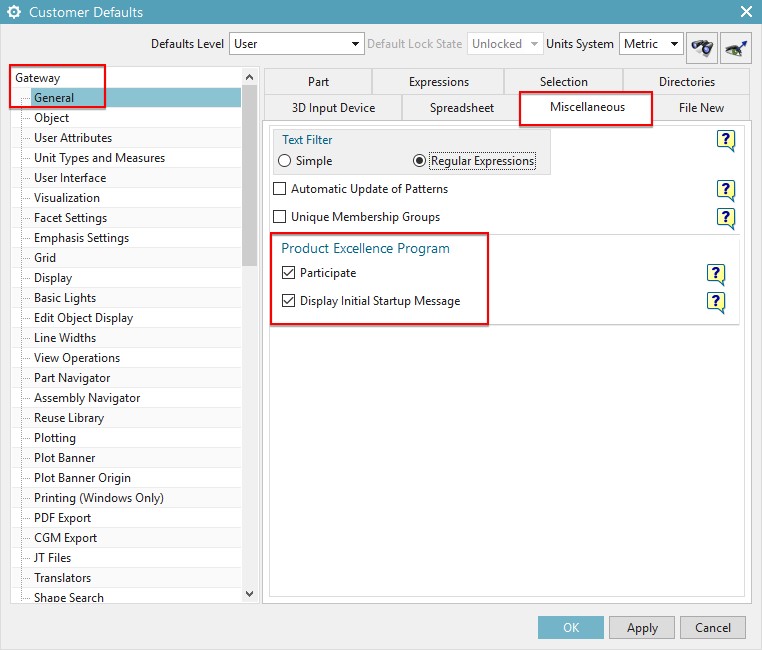 NX 12 User Experience Product Excellence Program
