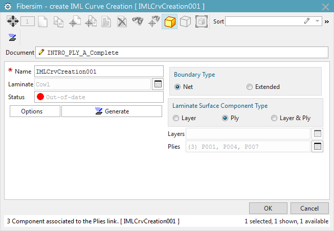 Curve Creation using Fibersim
