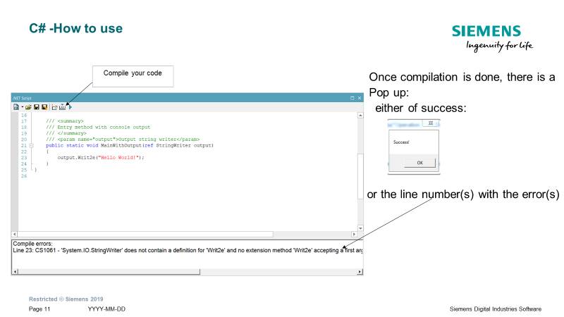 Session 5 Tecnomatix .NET API General Training- .Net Script Viewer