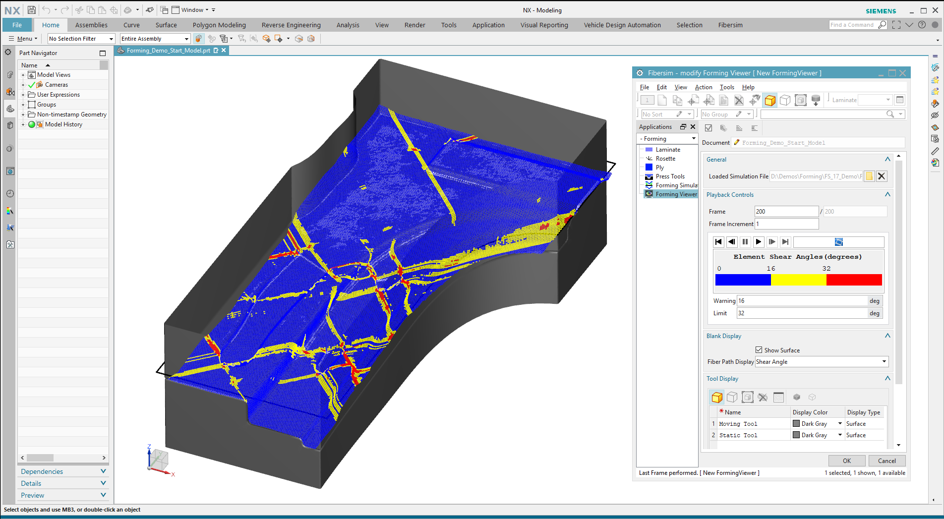 Fibersim 17 Forming Tool for Composite Designers