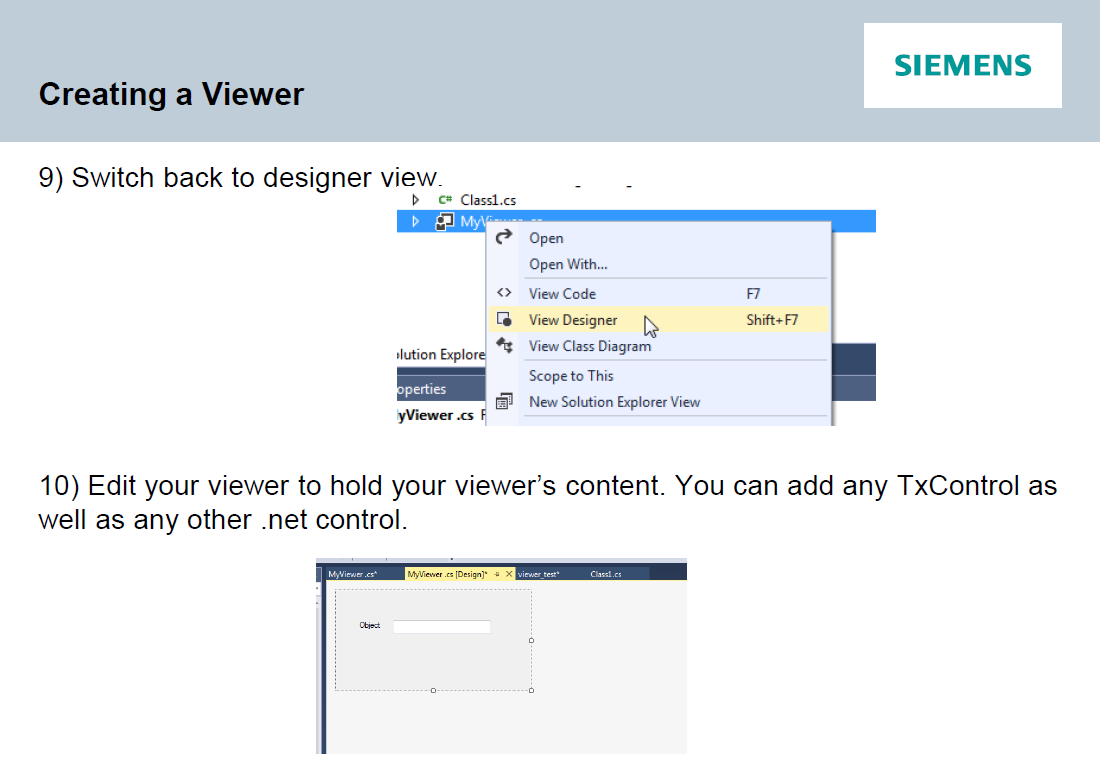 Tecnomatix .NET API General Training- session 4: How to create your own Viewer