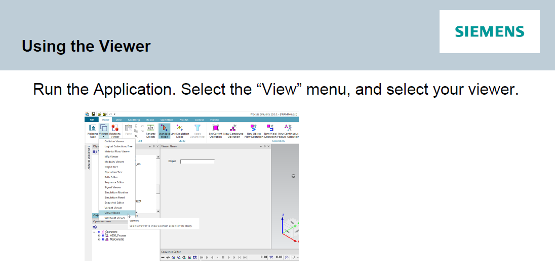 Tecnomatix .NET API General Training- session 4: How to create your own Viewer