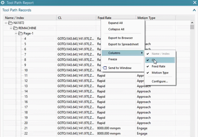 Path Report Enhancements