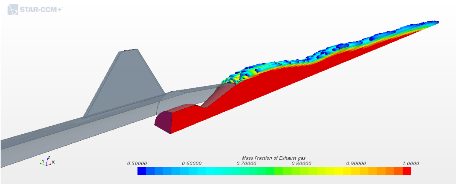 Prebuilt rocket simulation in STAR-CCM+ for academic rocketry teams