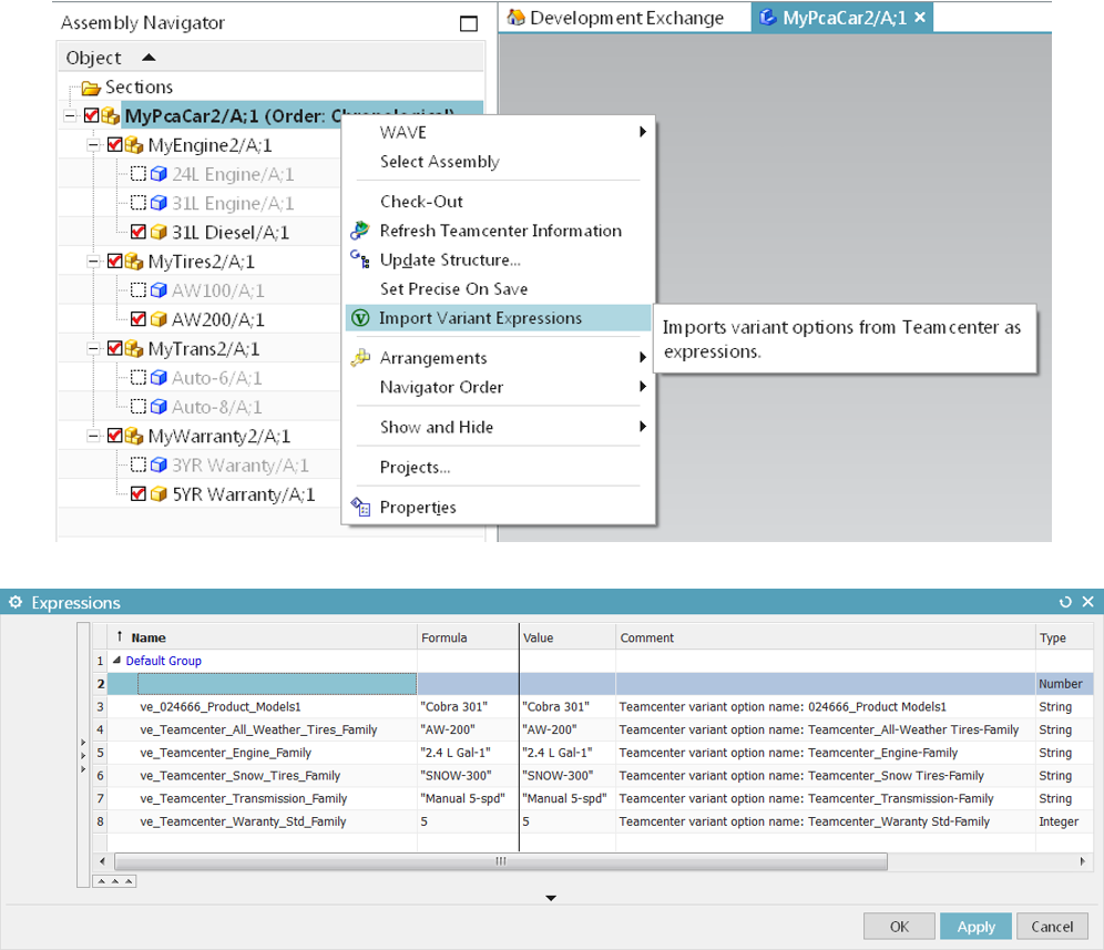Teamcenter Integration: Configurator Integration