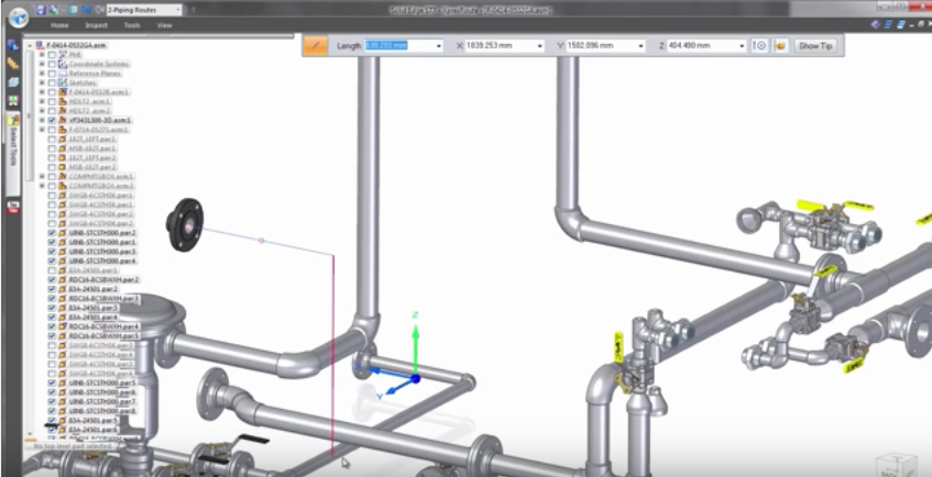 Pipe and Tube Routing - Piping Design in Solid Edge