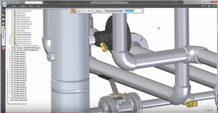 Pipe and Tube Routing - Piping Design in Solid Edge