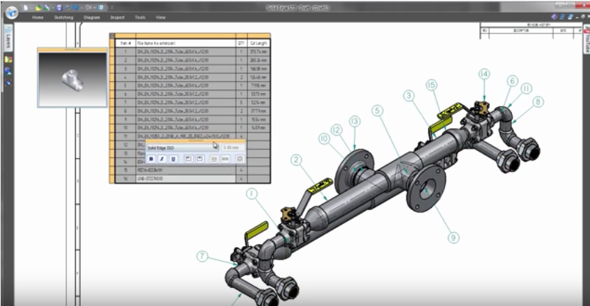 Pipe and Tube Routing - Piping Design in Solid Edge