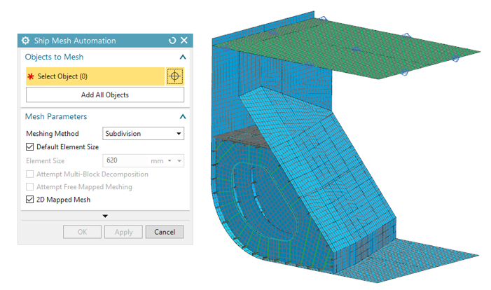 Shipbuilding: Basic Design Model CAE Preparation Enhancement