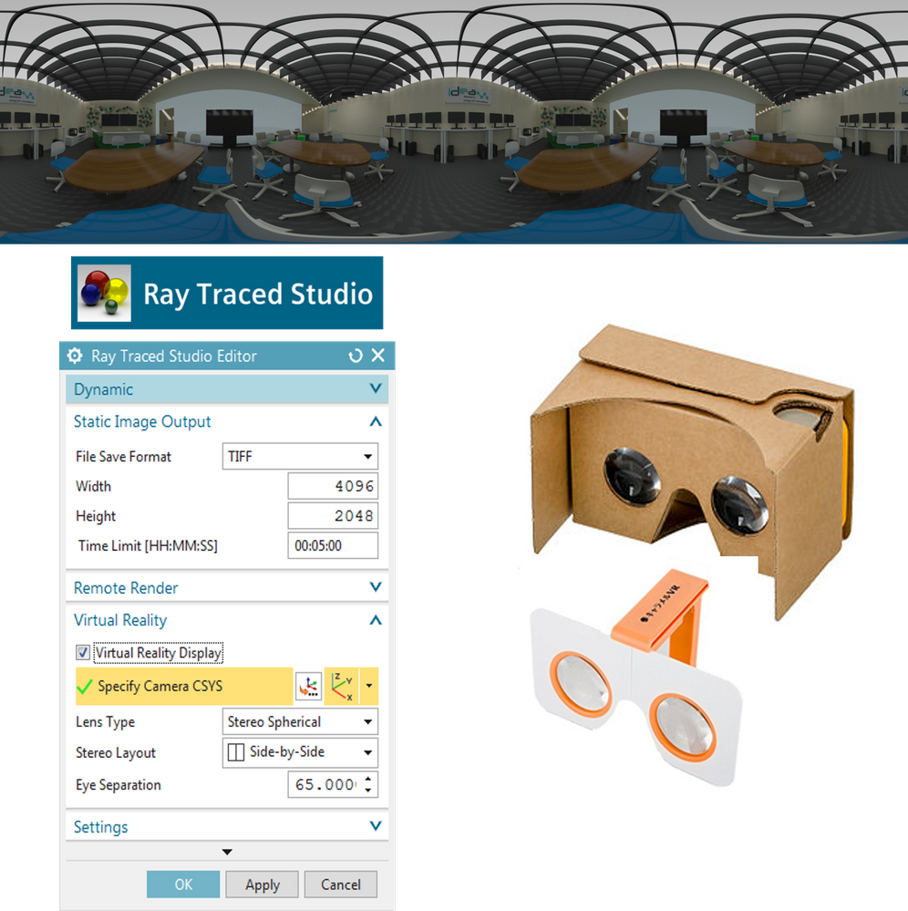Rendering: Ray Traced Studio Virtual Reality