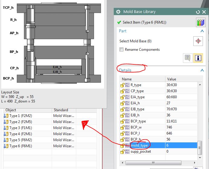 Edit Mold Base Components in NX 10