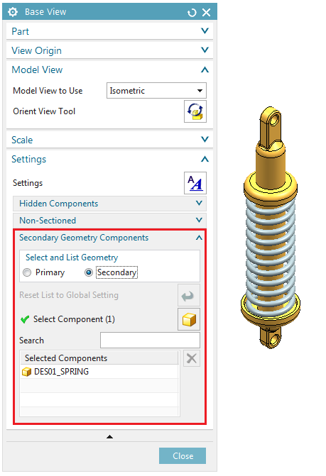 NX 11 Drafting - Secondary Geometry Representations