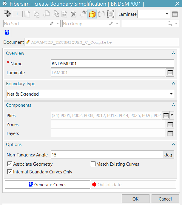 Showing Multiple Composite Ply Boundaries in a Single Drawing