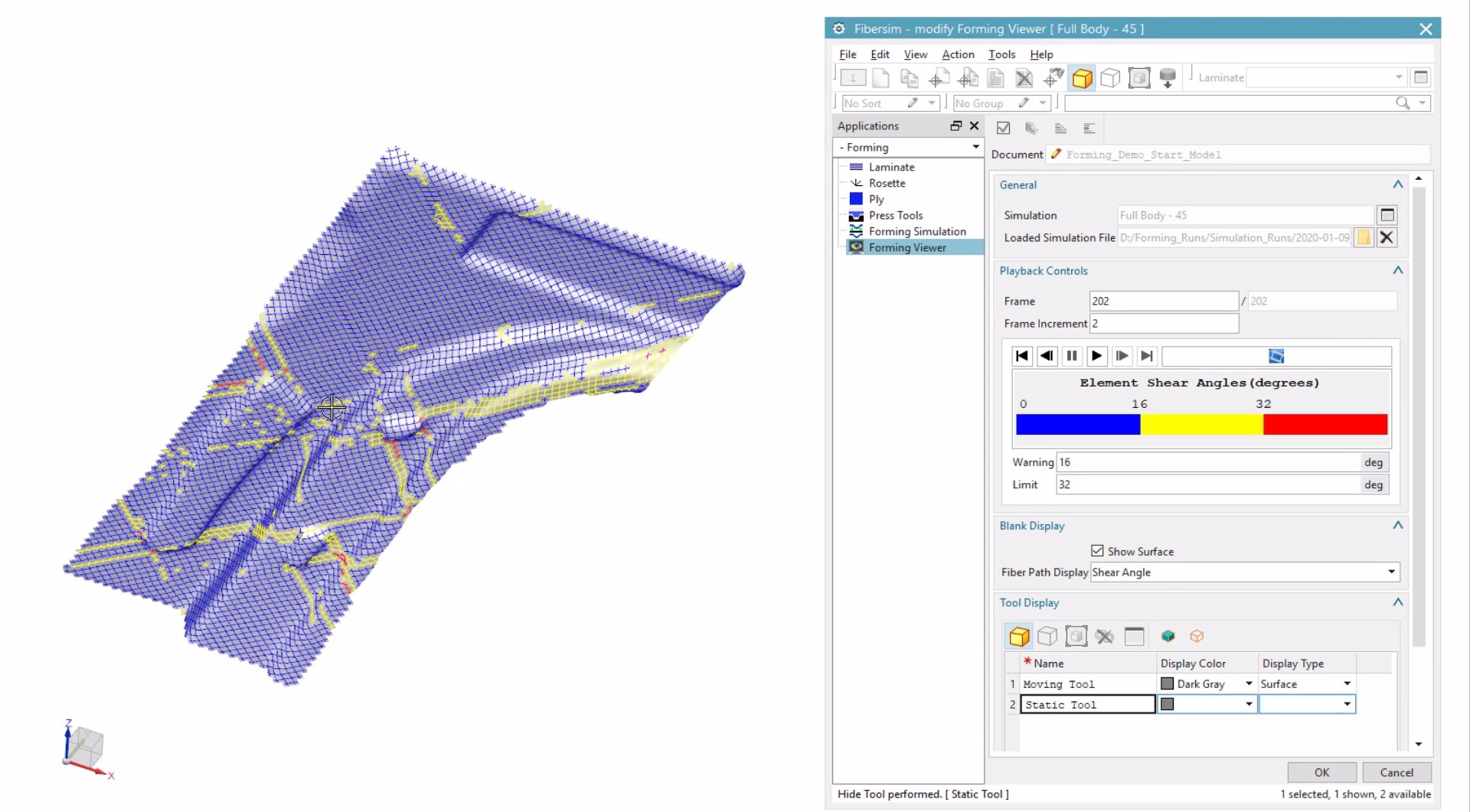 Evaluate Composite Part Geometry for Forming