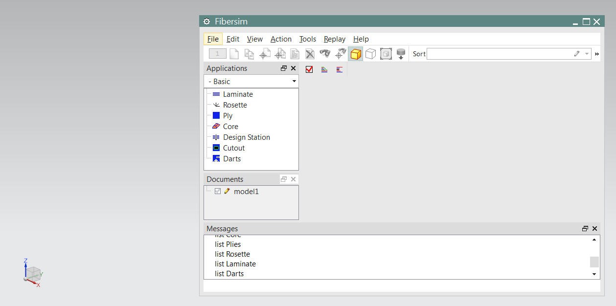 The Fibersim User Interface: Frame Layout Options