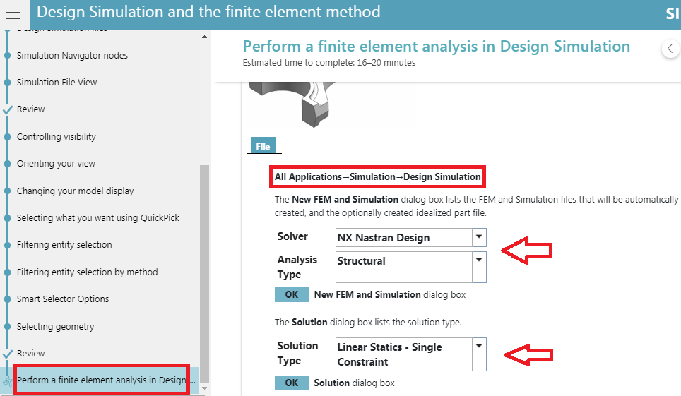 SC3D - Setting up Design Simulation
