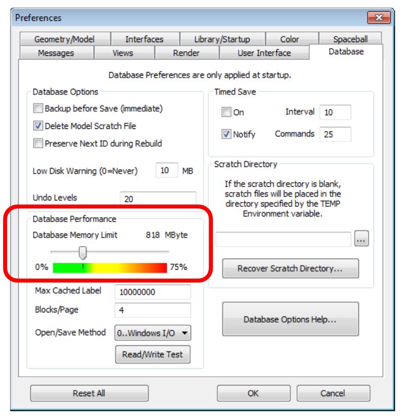 Femap Memory Management
