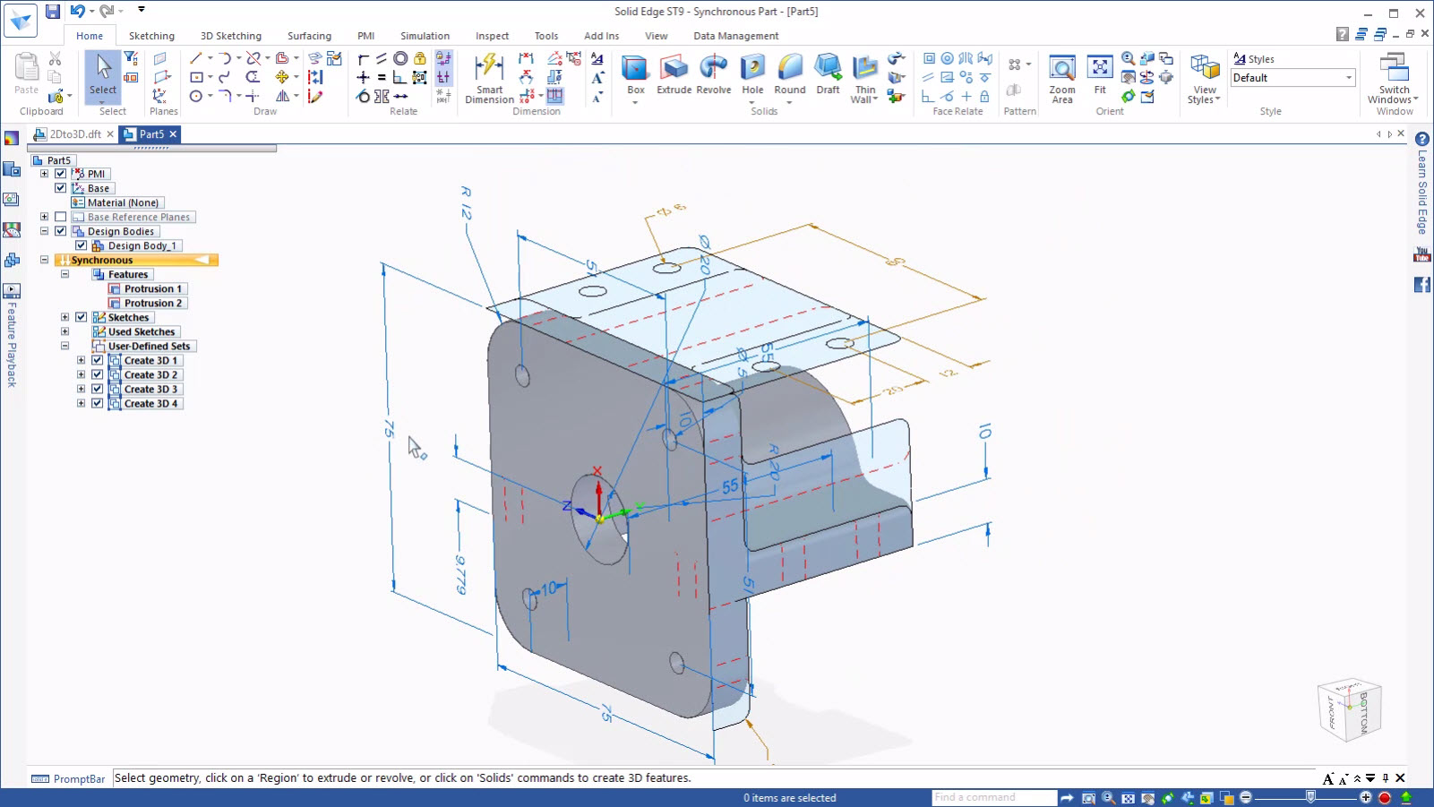 CAD Software for Students: Moving drawings to 3D with Solid Edge