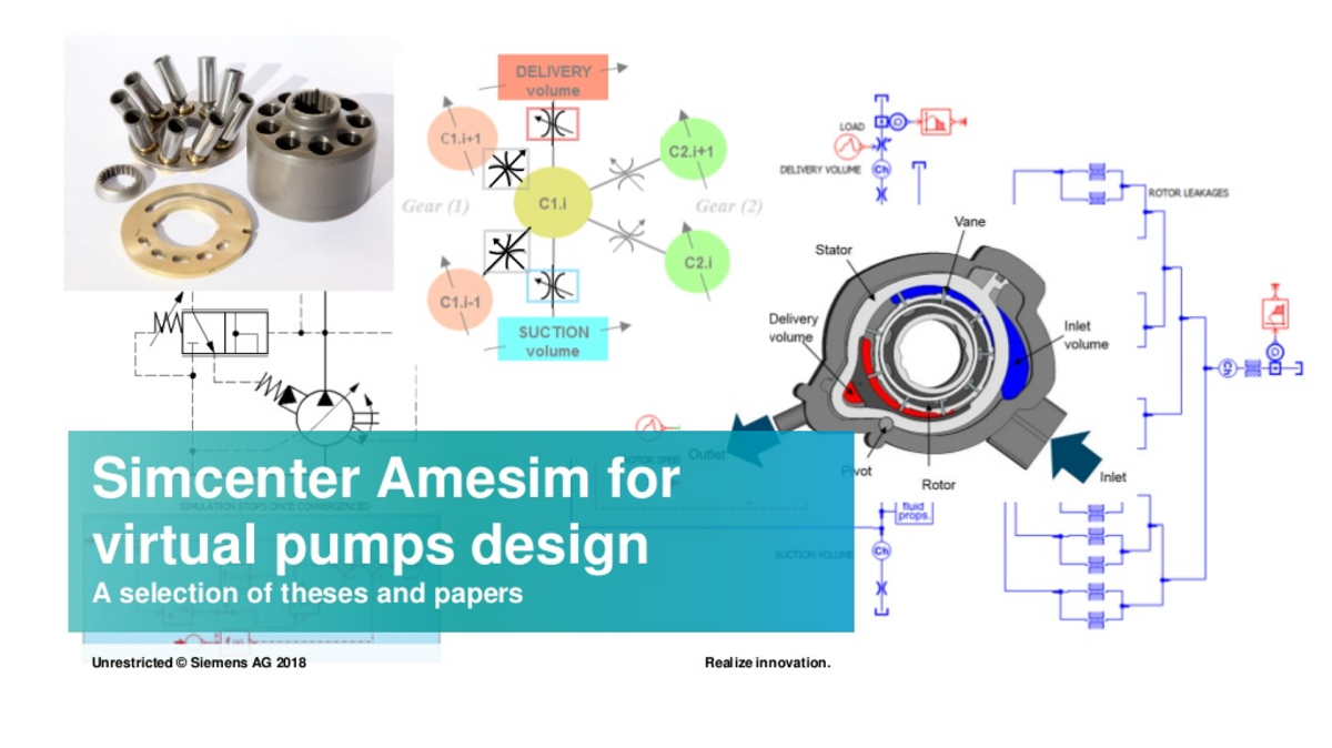 Simcenter Amesim for virtual pumps design - A selection of theses and ...