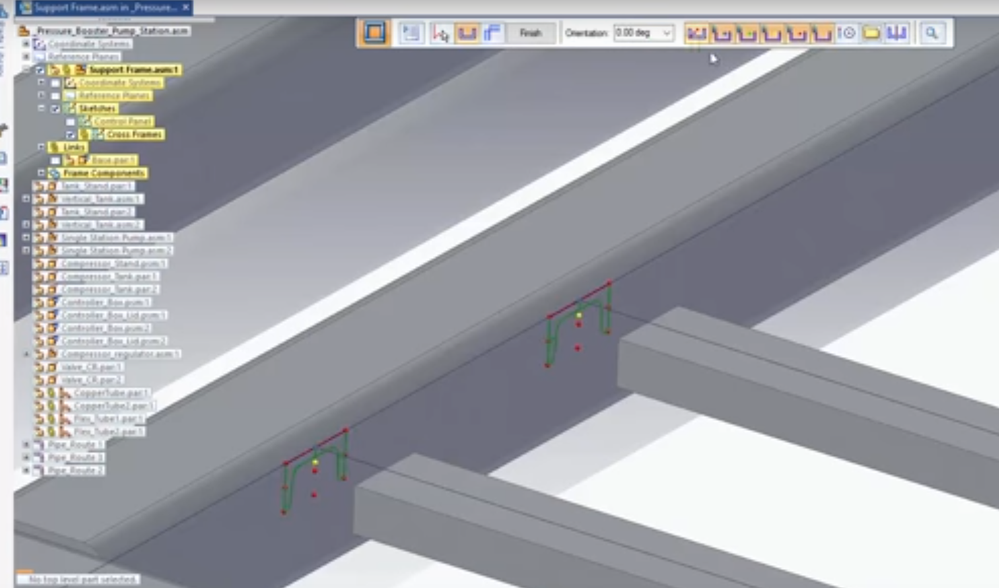 Frames and Weldments in Solid Edge