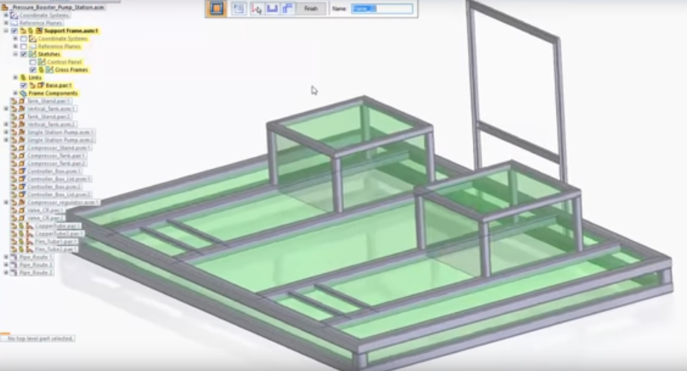Frames and Weldments in Solid Edge