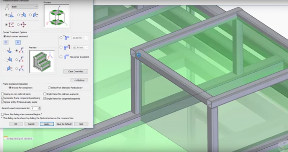Frames and Weldments in Solid Edge