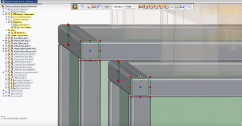Frames and Weldments in Solid Edge