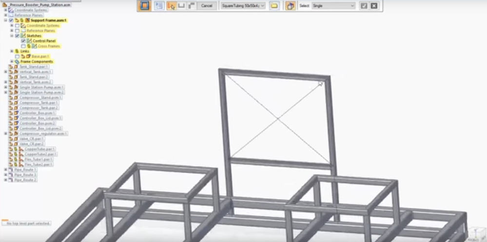 Frames and Weldments in Solid Edge