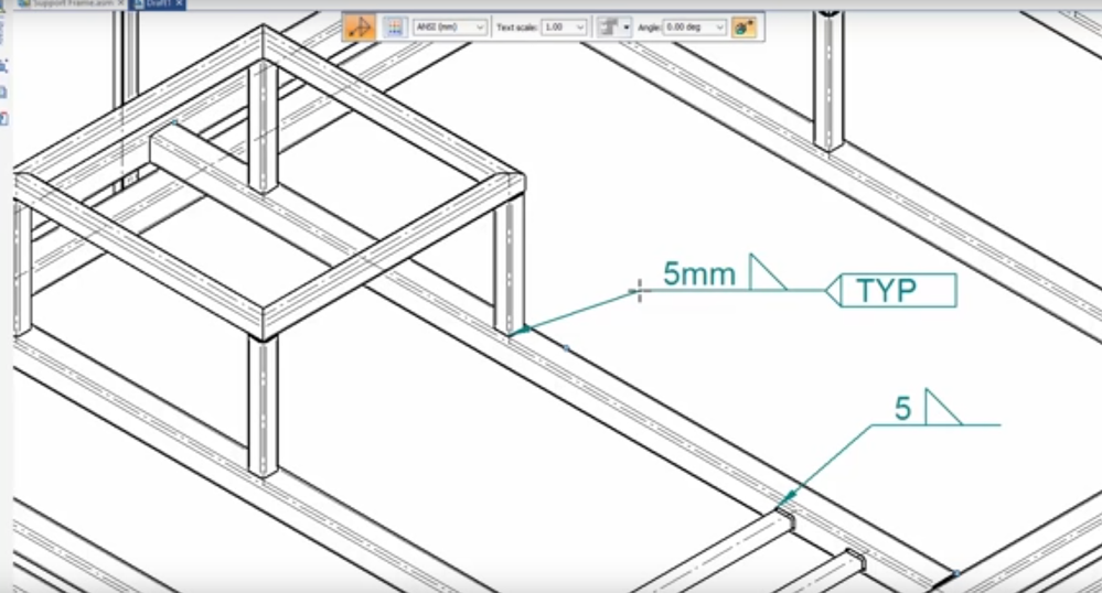 Frames and Weldments in Solid Edge