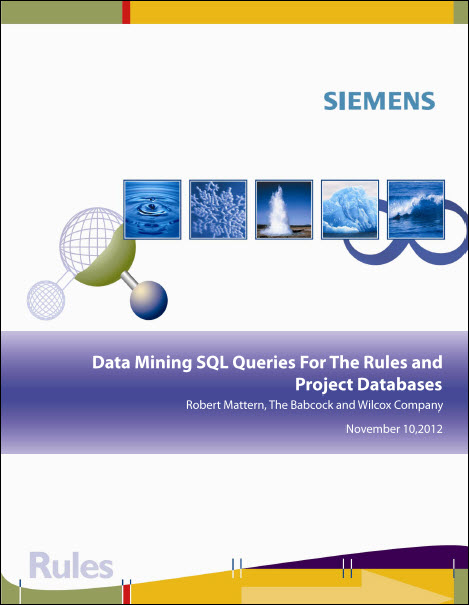 Data Mining SQL Queries for the Rules and Project Databases