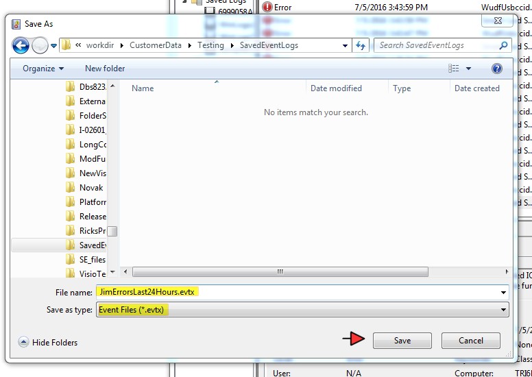 How to Filter and Save Event Logs to .evtx file (to submit to GTAC ...