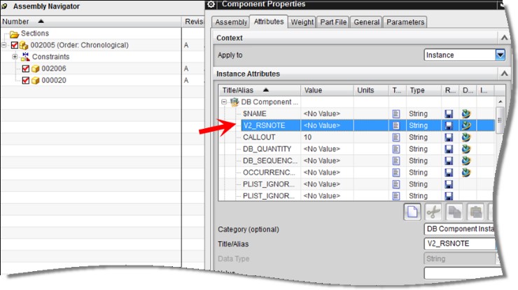 The Teamcenter BOM Line Specification