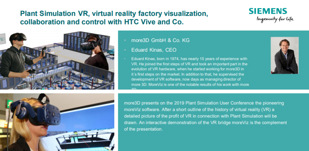 Presentation: Plant Simulation VR, virtual reality factory ...