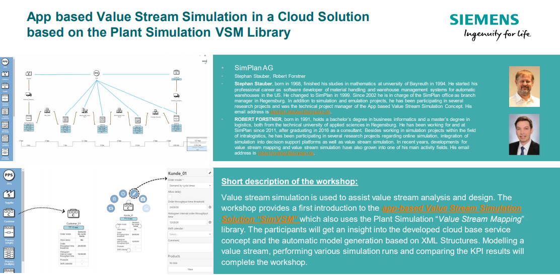 Presentation: App based Value Stream Simulation in a Cloud Solution based on the Plant ...