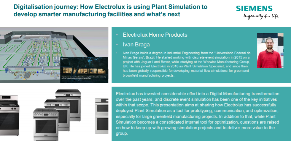 Presentation: Digitalization journey: How Electrolux is using Plant ...