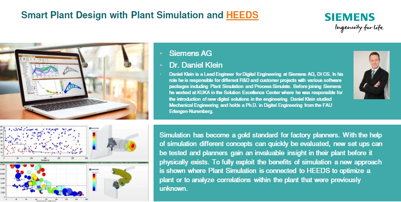 Presentation: Smart Plant Design with Plant Simulation and HEEDS
