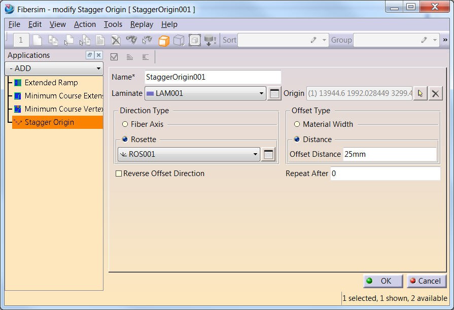 Using the Stagger Origin Utility