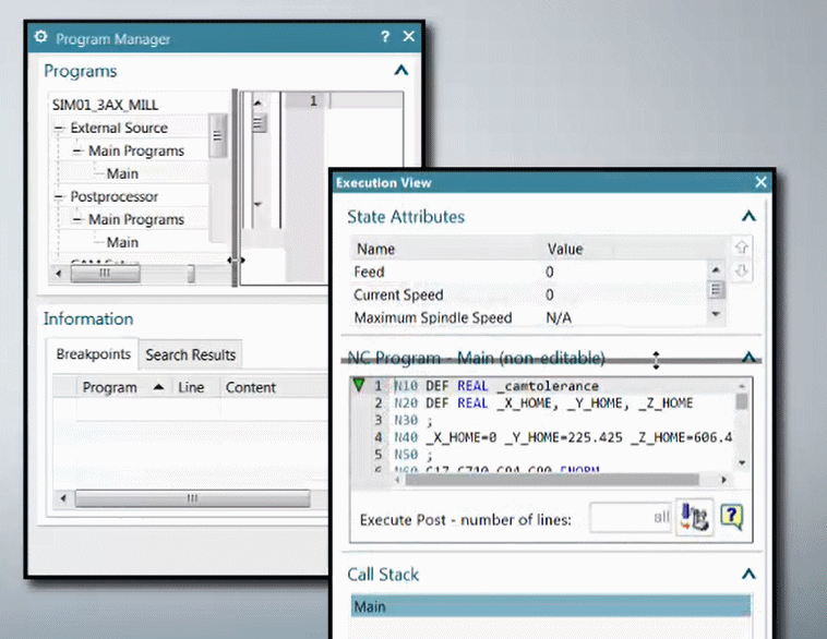 Program Manager and Execution View Enhancements