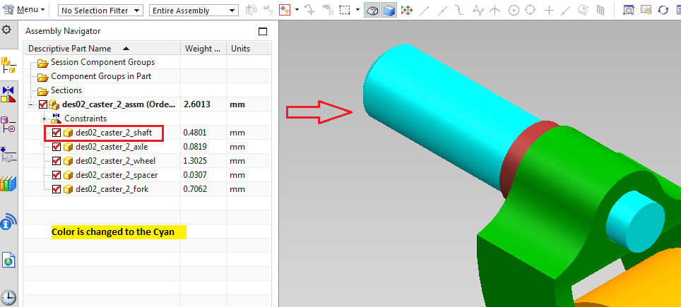 Change Part Colors Using Edit Object Display