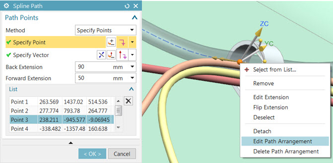 Arrange Paths in NX 11.0.1 - New Routing Electrical Function