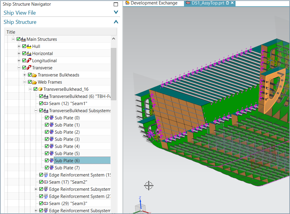 Ship Building: Basic Design Navigator Enhancements