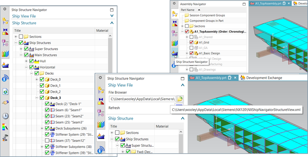 Ship Building: Basic Design Navigator Enhancements