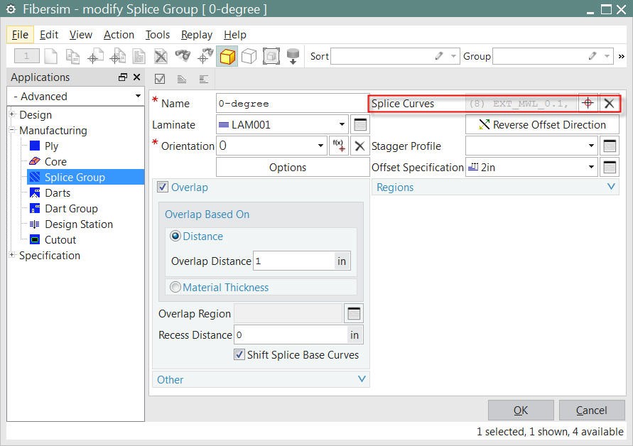 Using Splice Groups to Splice Layers Across a Gap