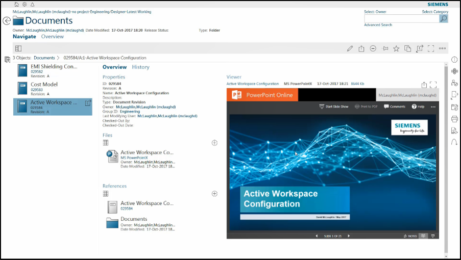 Content and Document Management in Teamcenter 11.3 and Active Workspace 3.4