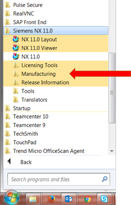 How to start the NX CAM trial version software on your machine