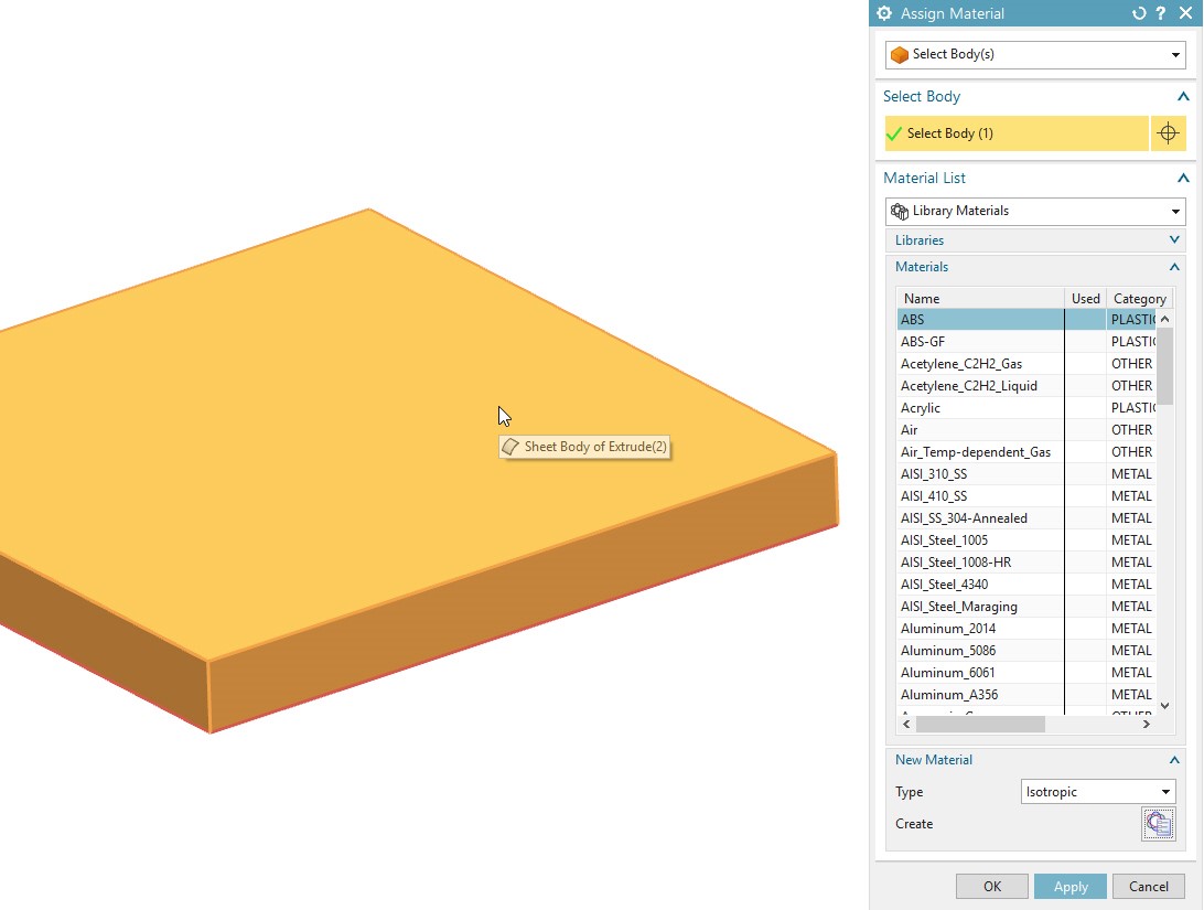 Obtaining Weight for Modeled Composites Cores Linked to Solid Bodies in NX